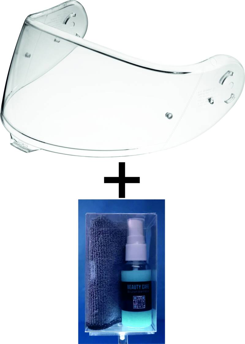 VISIÈRE TRANSPARENTE et PROTECTION LYSION INCLUSE pour SHOEI NEOTEC 2 ...
